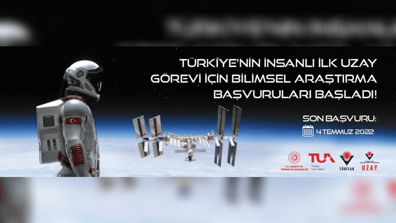 Scientific Research Applications Started for Turkey's First Manned ...
